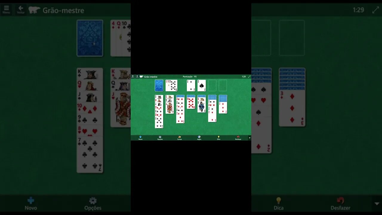 Microsoft Solitaire Collection Klondike GRANDMASTER Level # 175 #shorts