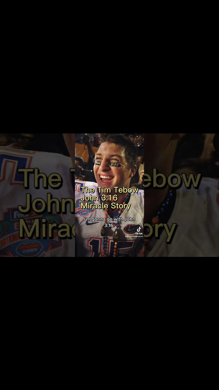 Tim Tebow's Miraculous John 3:16 Story #shorts #timtebow #gospel