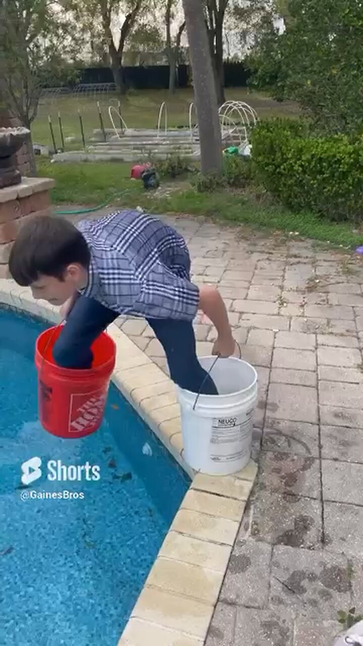 Dummy tries Running on Water with Bigger Buckets