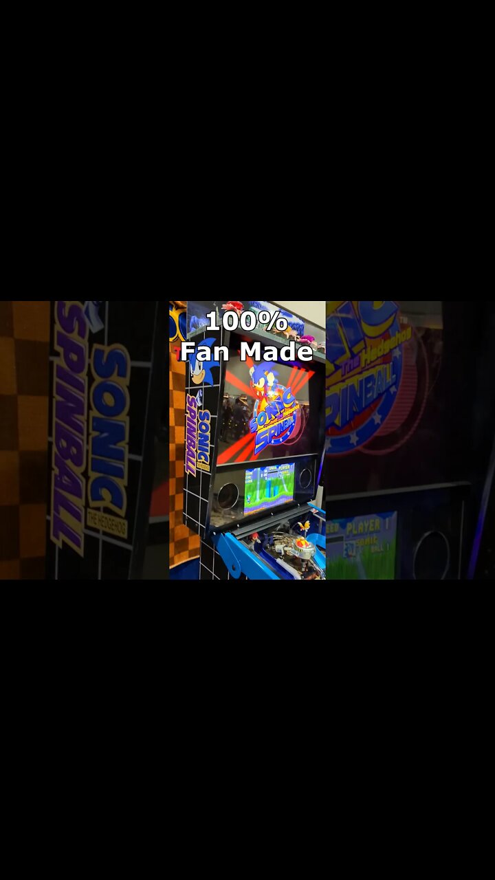 Work of Art: Fan-Made Custom Sonic Spinball Pinball Machine #Shorts