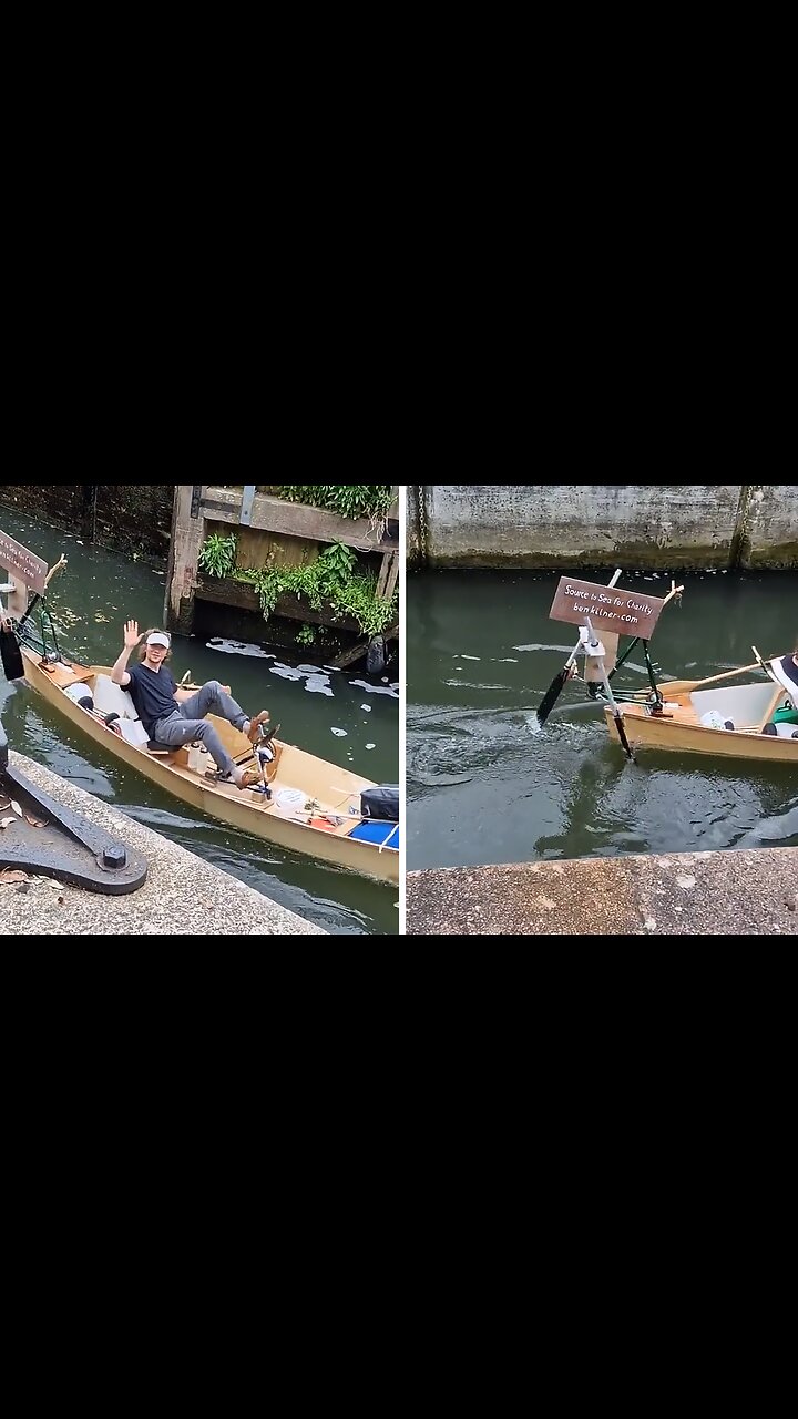 Inventor Discovers Brilliant New Way To Paddle Boat