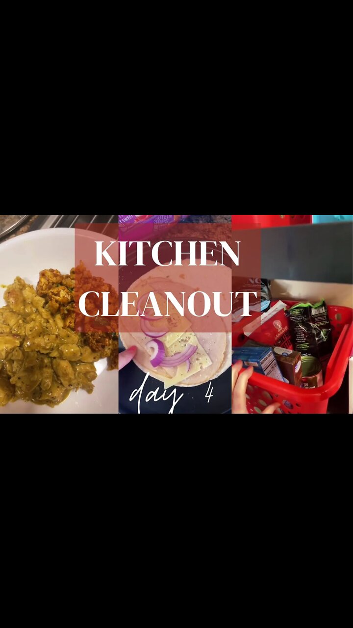 Kitchen cleanout day 4 #kitchenclean #wehavefoodathome #cleanout #eatathome