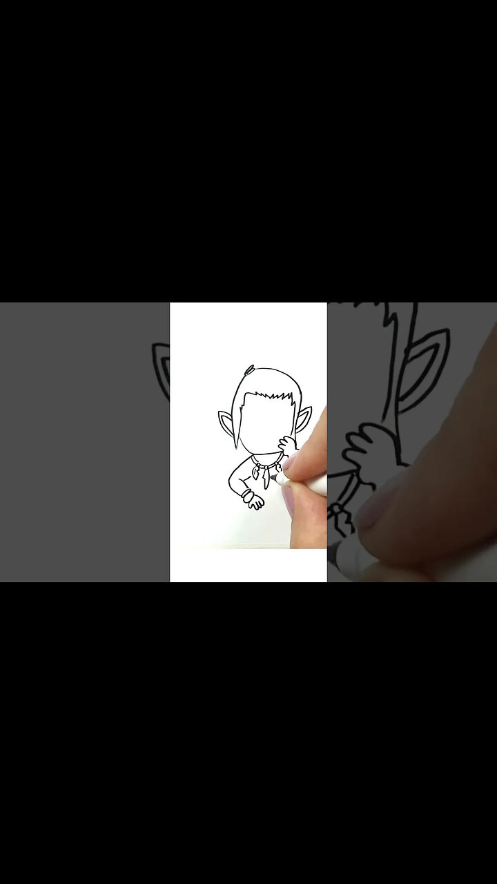 How to draw and paint Avatar 2 Baby Na'vi #shorts