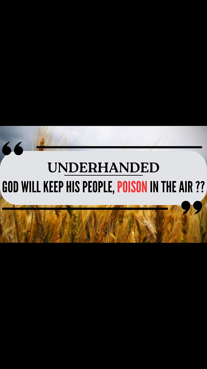 Dream of Poison release in the atmosphere, God kept his people