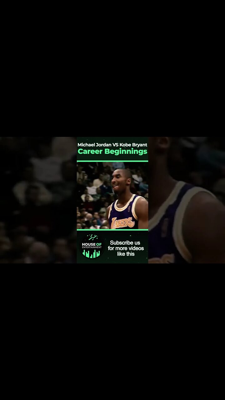 Michael Jordan vs Koby Bryant Career beginnings #shorts