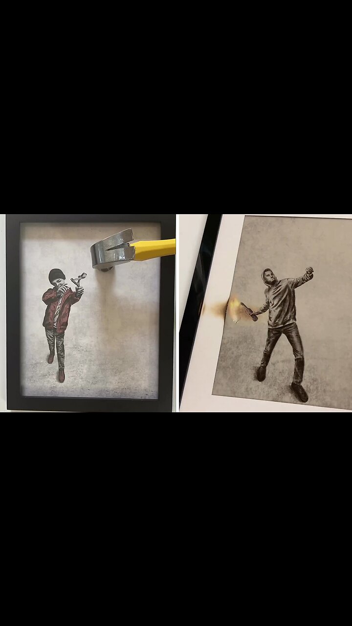 Talented artist shows his creative frame experiments