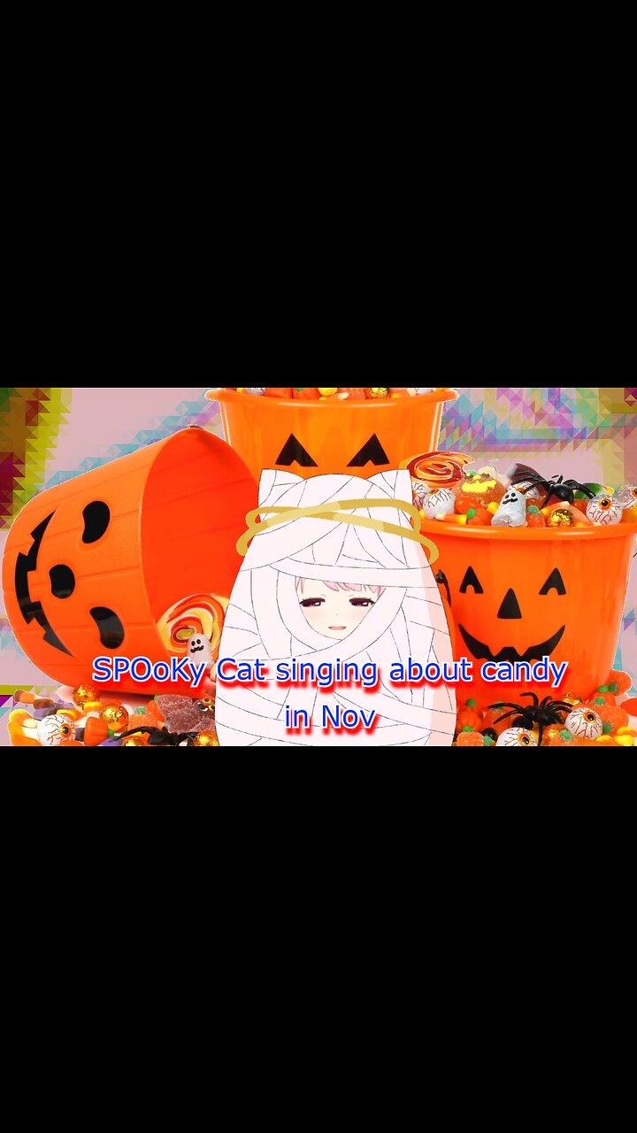 Mummy Catgirl vtuber Bell Nekonogi playing with props and singing about ...