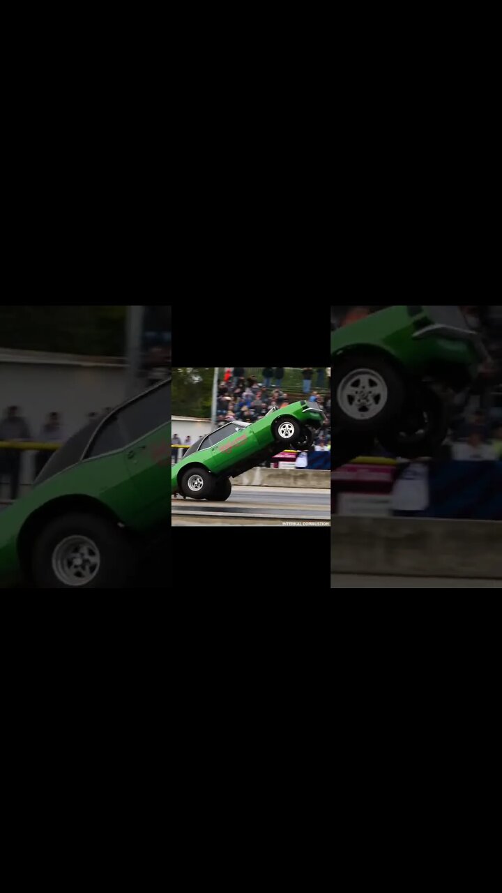 1968 Camaro Wheelstand and Crash #camaro #wheelstand #dragracing