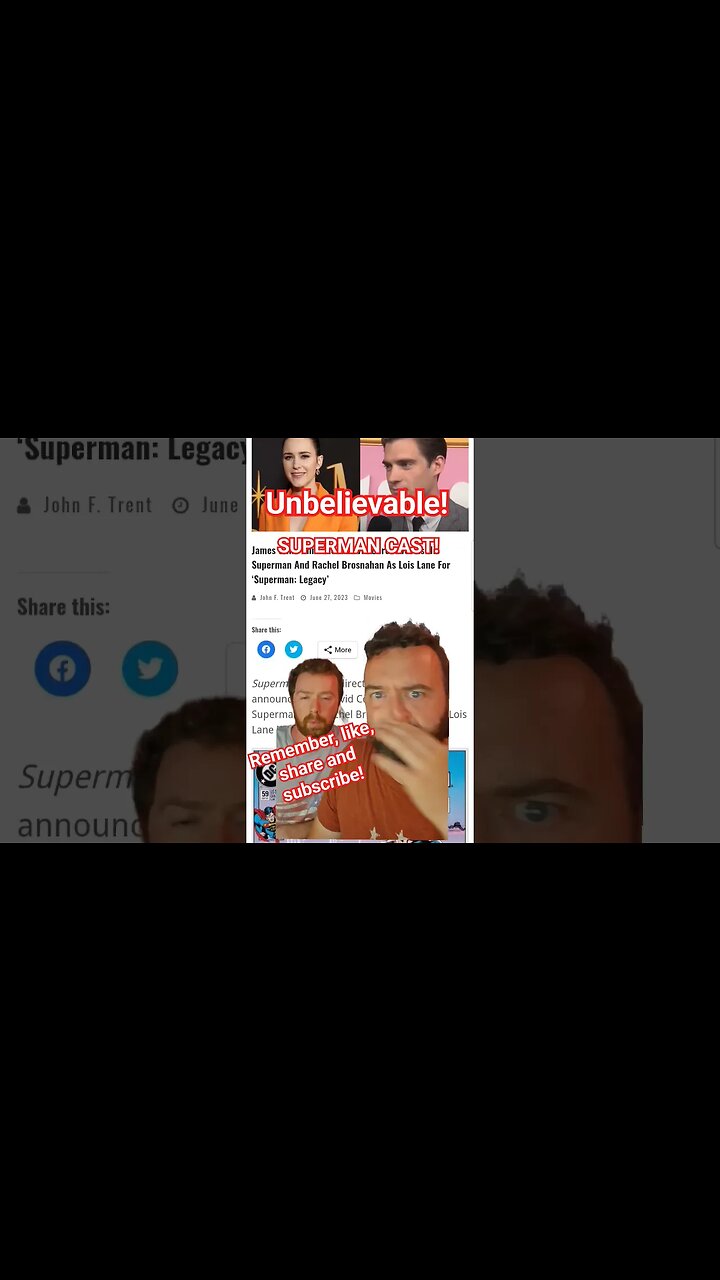 #shorts #shortsvideo James Gunn casts David Corenswet And Rachel Brosnahan in ‘Superman: Legacy’