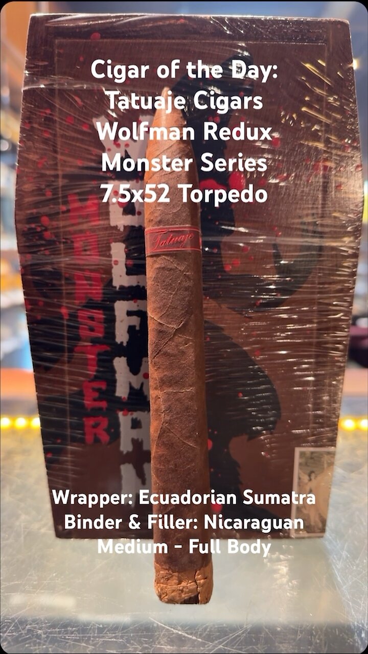 Tatuaje Wolfman Redux Monster Series 7.5x52 Torpedo #Short #Shorts # ...
