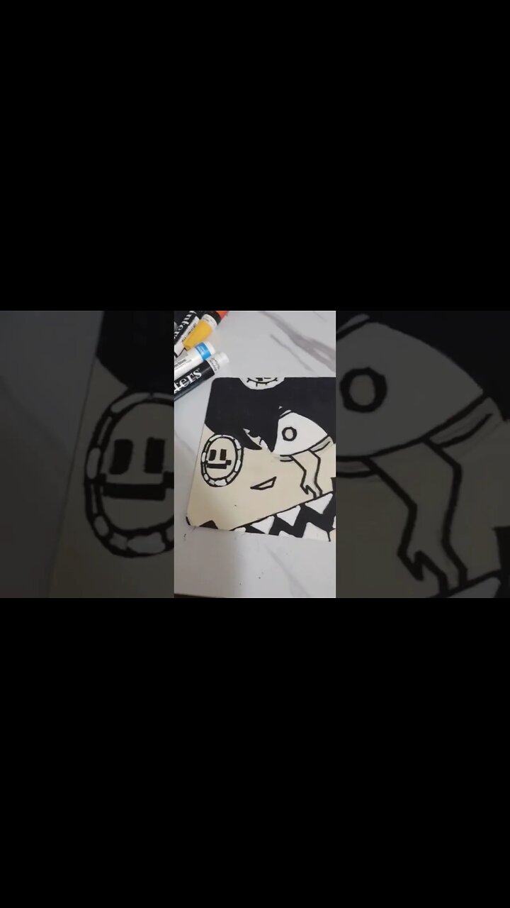 drawing quackity!! (song: pump it) ( from the dream SMP) (plz sub!!)