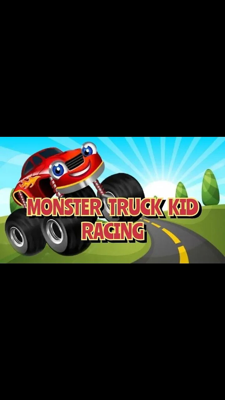 MONSTER TRUCK KID RACING.