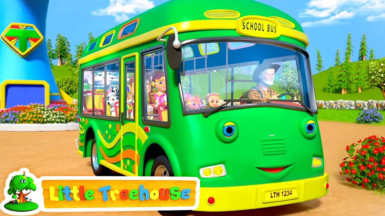 School Bus Song - The Wheels On The Bus | Nursery Rhymes & Kids Songs ...