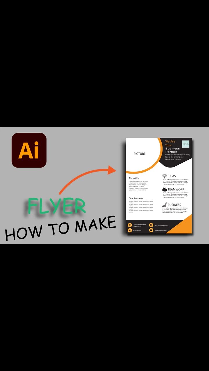 How to make a Professional Business Flyer Template Graphic Design Adobe ...