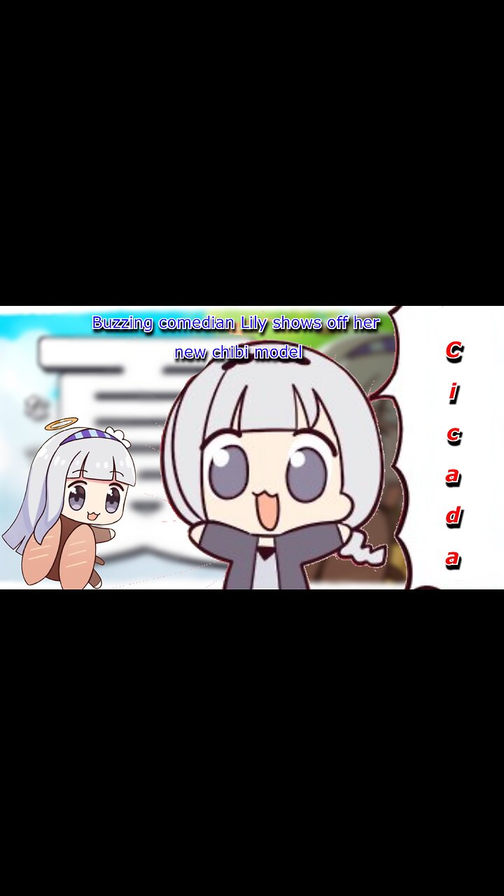 bug vtuber Shirayuri lily shows off her Cicada model while making ...