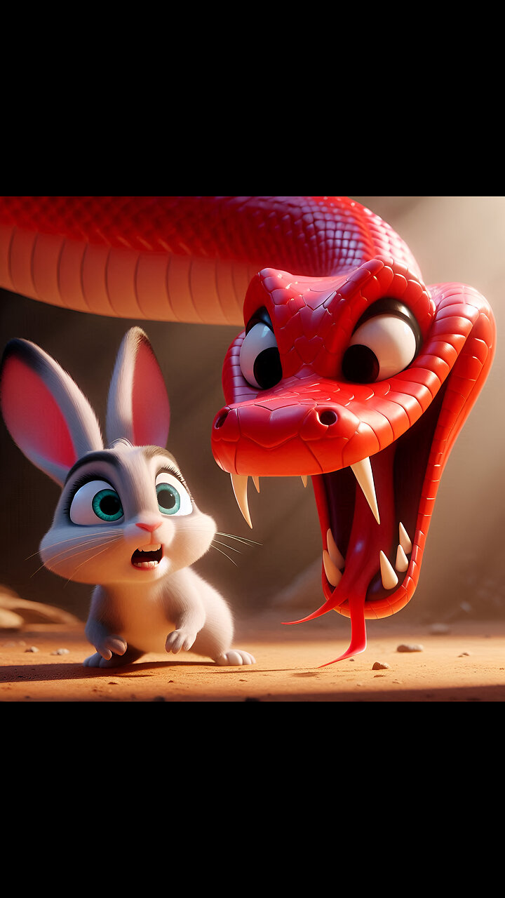 The Brave Rabbit and the Red Snake