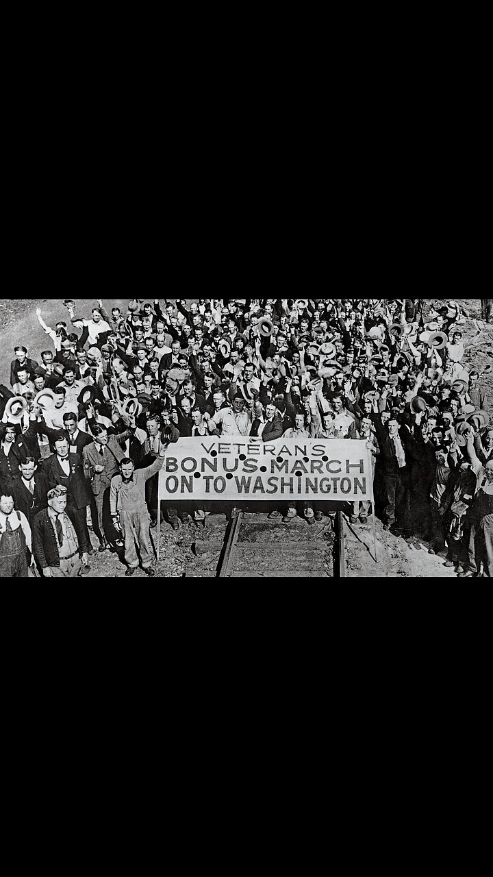 The US Goverment Killed Its own WW1 Veterans - Bonus Army Marches In ...