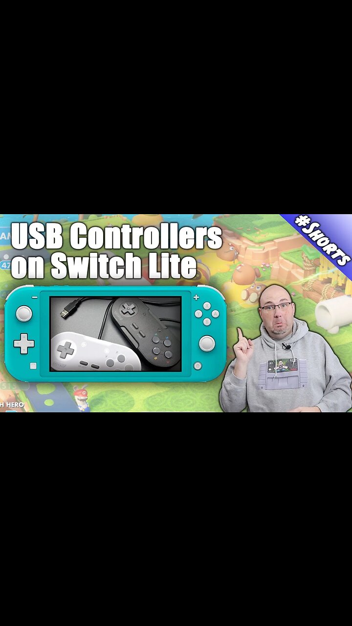 Use Legacy16 USB Controller from Retro-Bit with Switch Lite #SHORTS