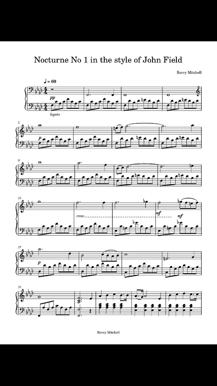 Nocturne in the style of John Field