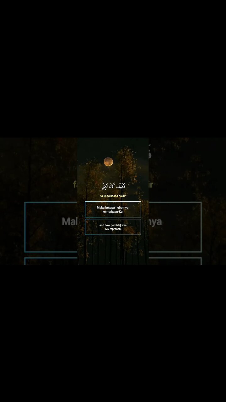 Surah Al-Mulk Ayat 18 . #alquran #quran #murottal