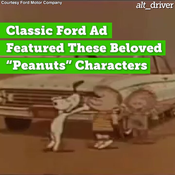 Classic Ford Ad Featured These Beloved “Peanuts” Characters