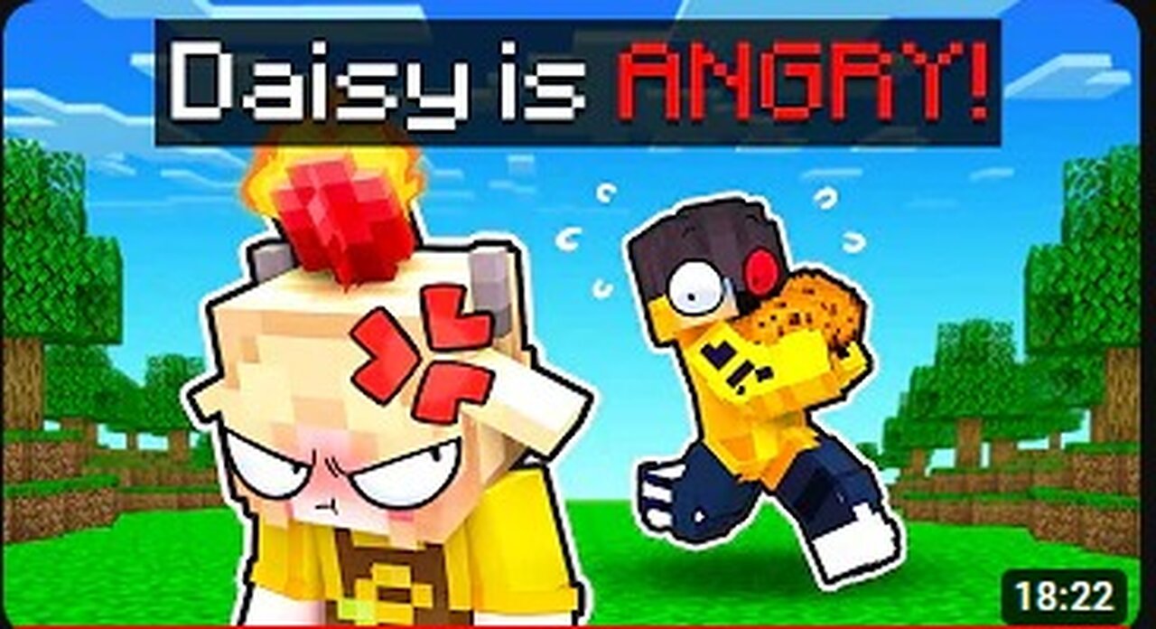 daisy is ANGRY in MINECRAFT!