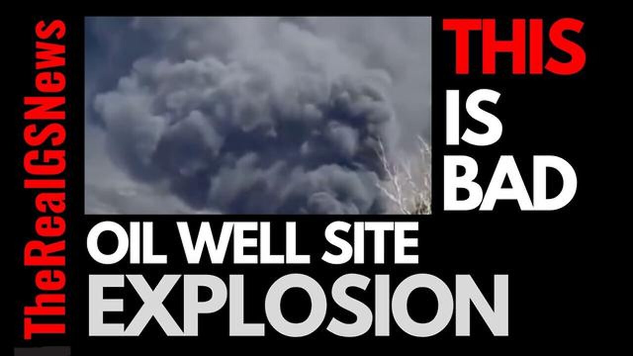 **BREAKING** LARGE EXPLOSION AT OIL WELL SITE. HELICOPTER AT SCENE
