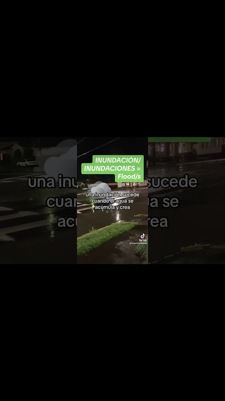 Learn how to say #flood in Spanish #inundación