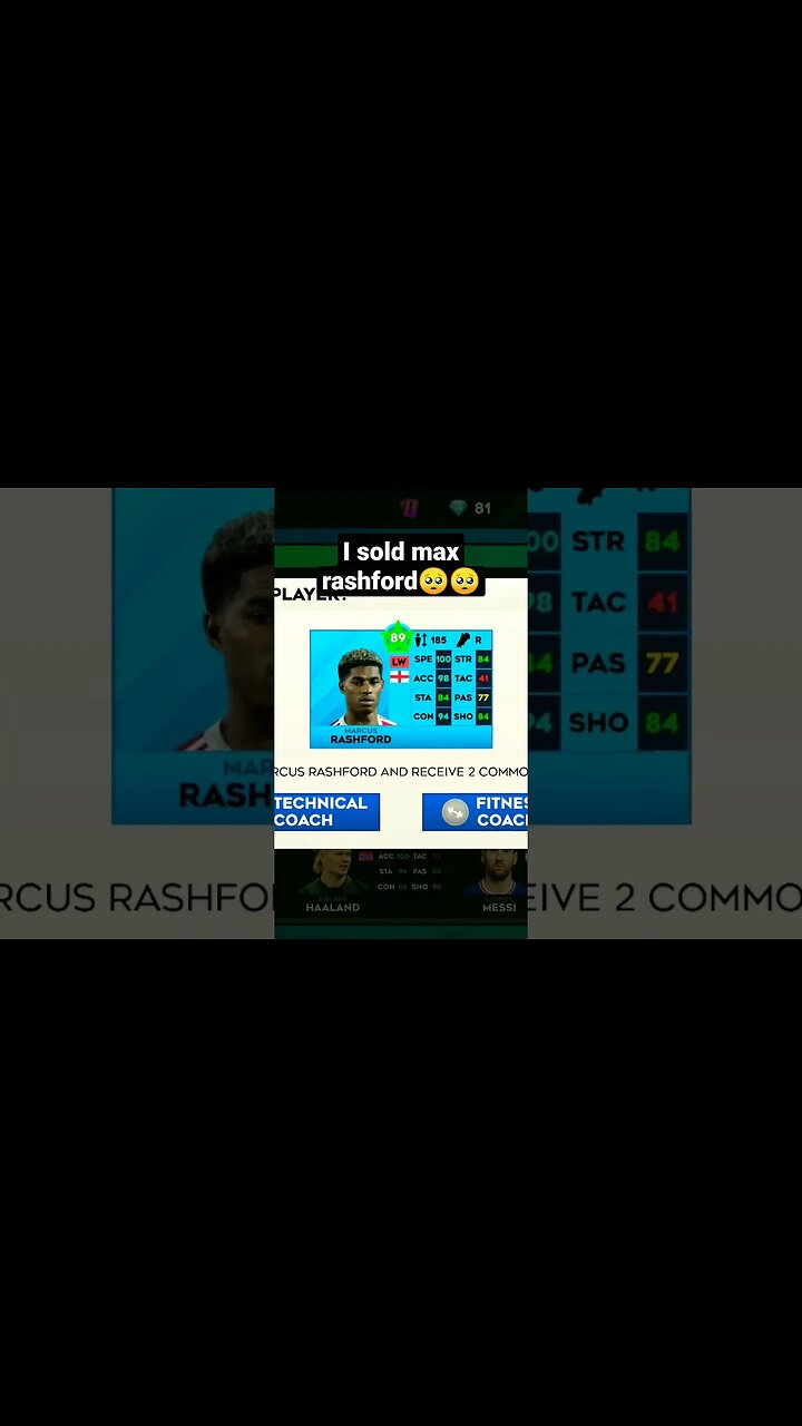 DLS 23 DREAM LEAGUE SOCCER I SOLD MAX RASHFORD #dls23 #haaland #messi # ...
