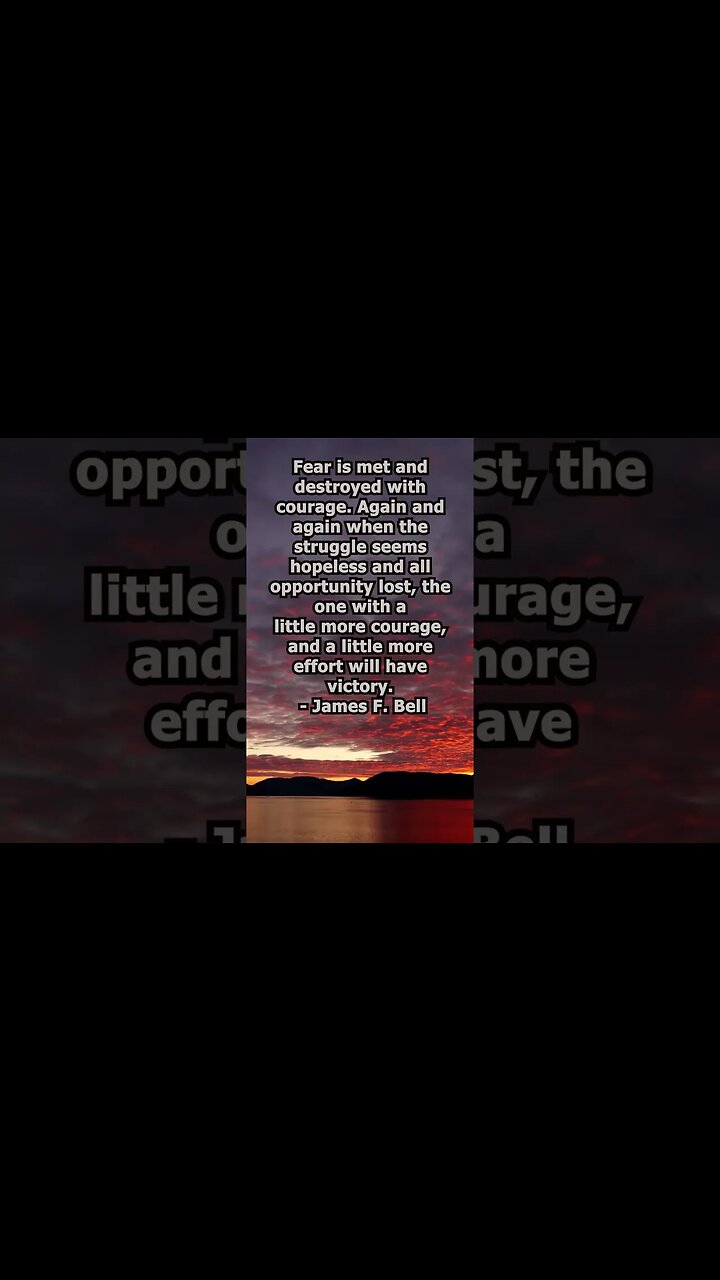 James F. Bell Quote of the day that can help you in your daily life