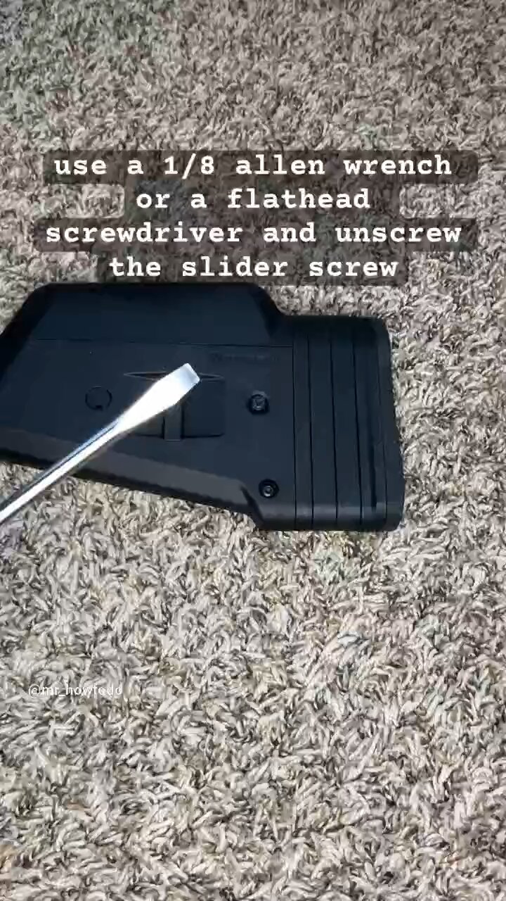 How to install a Magpul Cheek Riser on your Magpul X-22 Stock