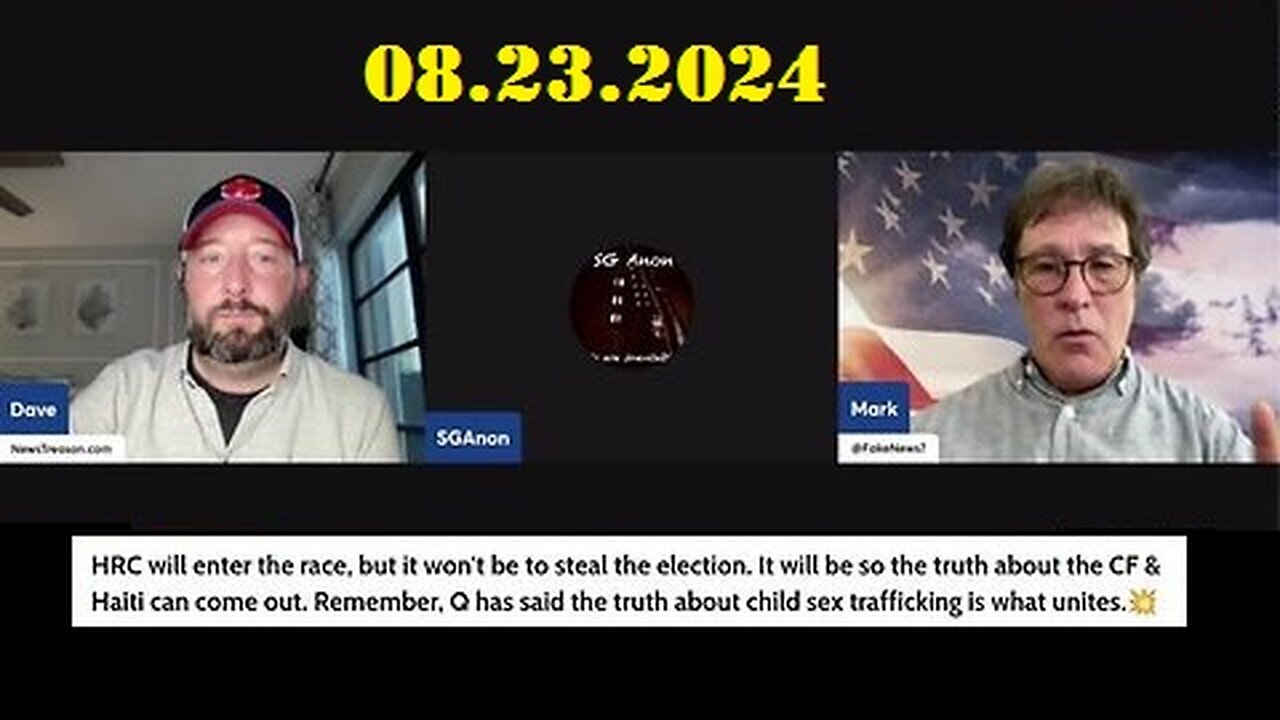 SG Anon GeoPolitical Update Video 08-23-2024