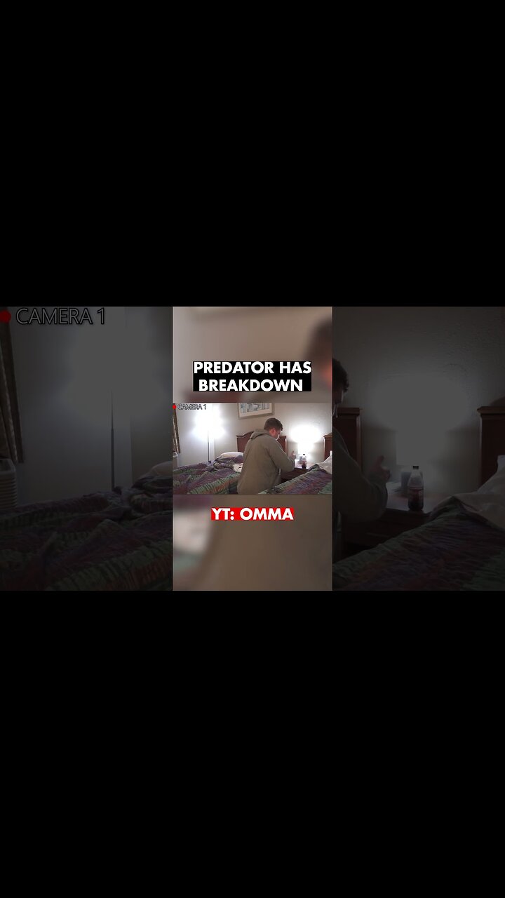 Predator has BREAKDOWN after learning cops are coming...