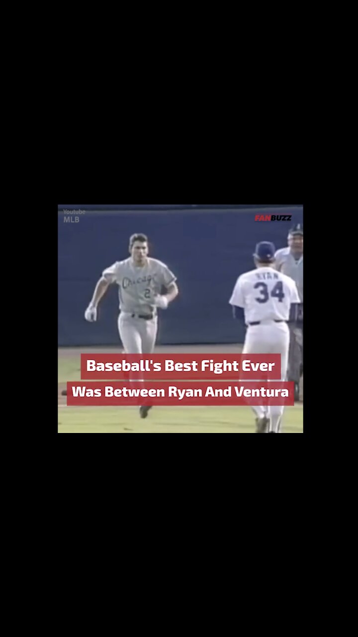 Baseball's Best Fight Ever was Nolan Ryan versus Robin Ventura