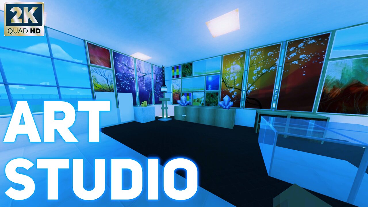 Minecraft Modern Mansion Tour - Art Studio [1440p]