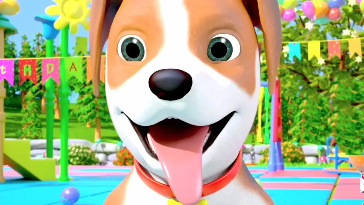 Happy Birthday Bingo - Dog Song | Cartoon Nursery Rhymes by Little ...
