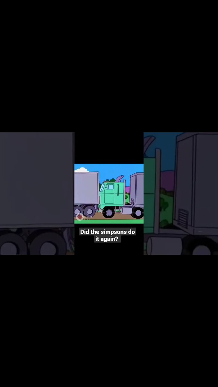 Did The Simpsons Predict The Freedom Convoy? #simpsons
