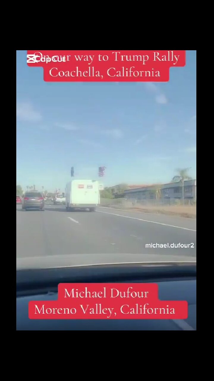 HOY SH*T ‼️ This is a line of cars making their way to the Donald Trump ...