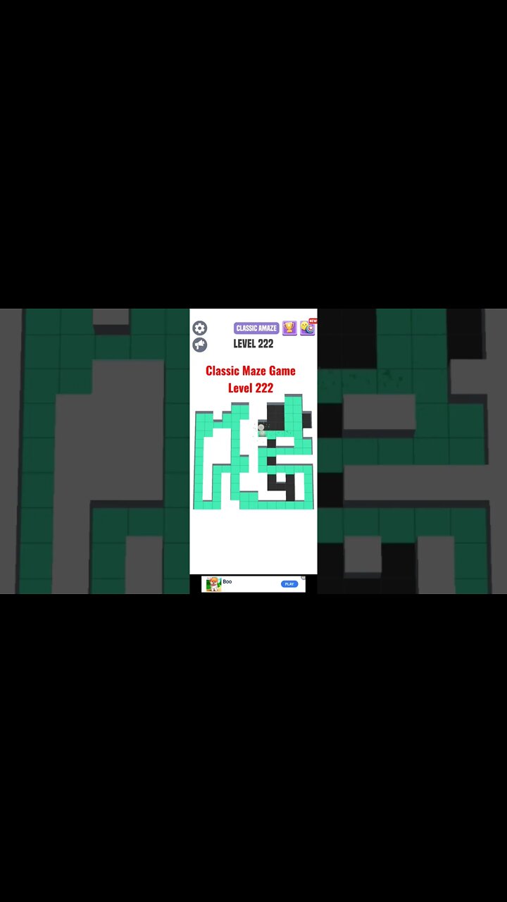 Classic Maze Game Level 222. #shorts