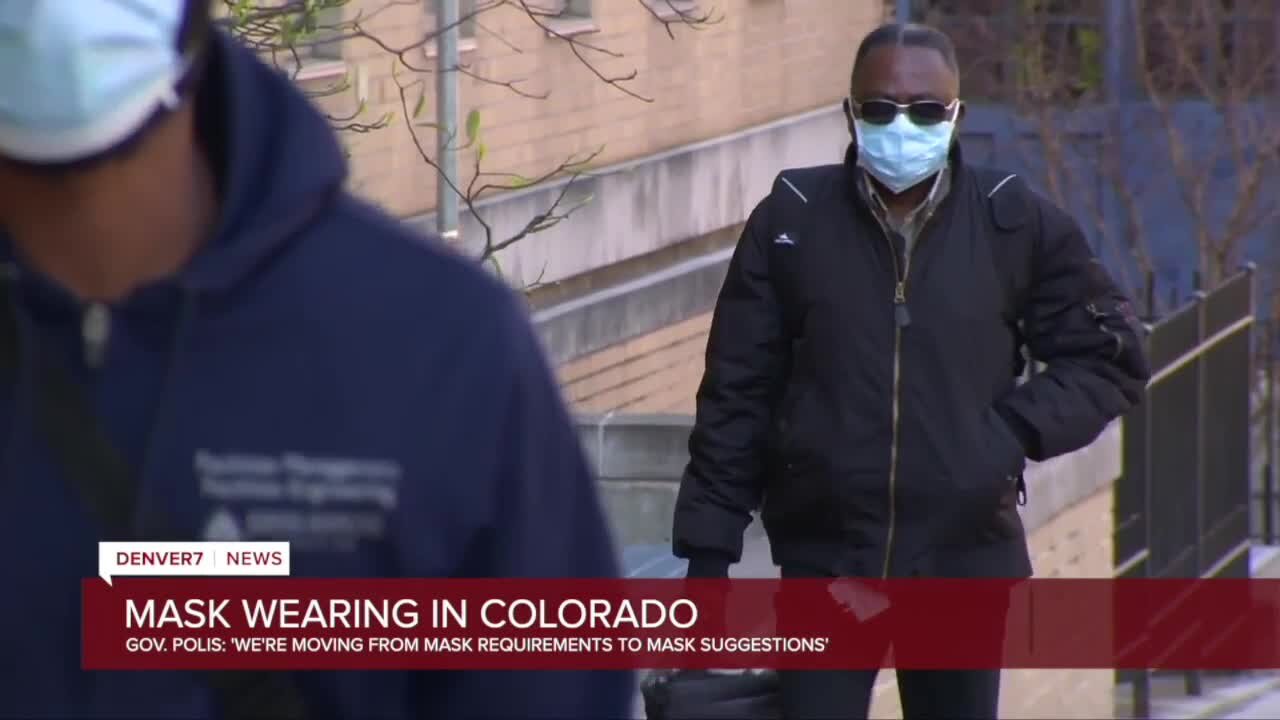 Polis: Colorado 'moving from mask requirements to mask suggestions'