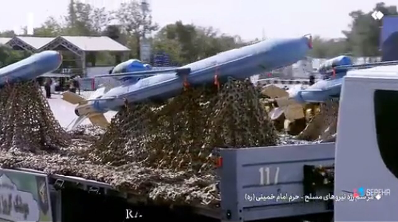 Parade of Iranian IRGC Aerospace forces equipment