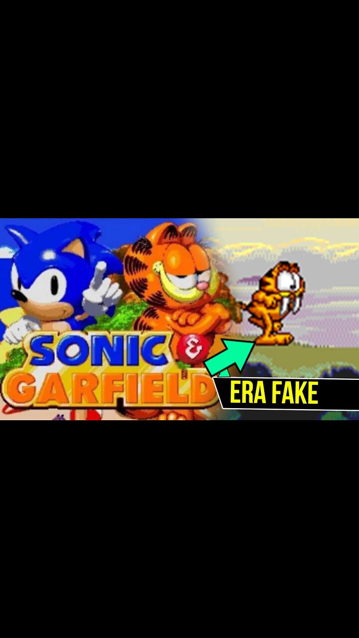 Crossover do Garfield e Sonic que te Enganou #shorts
