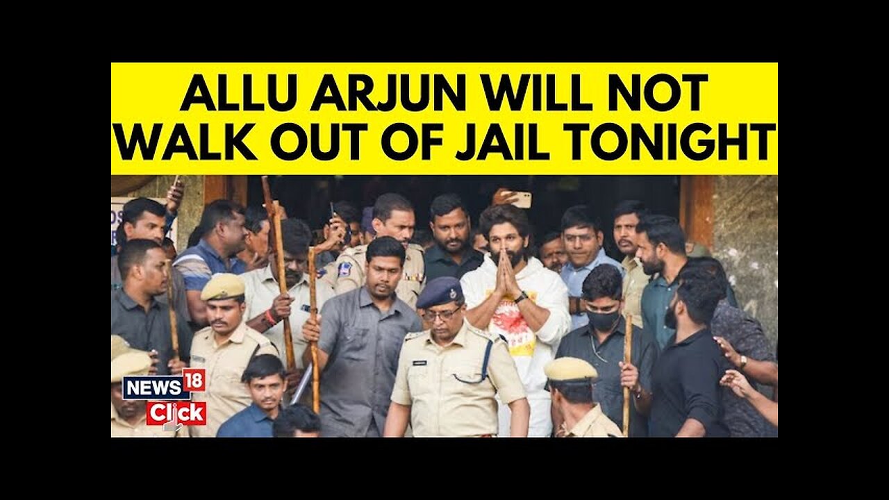 Allu Arjun To Spend Night In Jail As Bail Procedure Faces Delay In ...