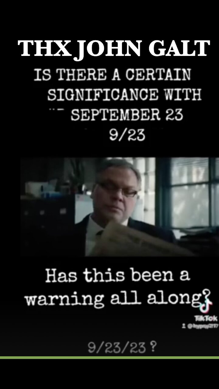 VIDEO W/ AUDIO MISSING FROM SGANON AUDIO FILE. SIGNIFICANCE OF 9/23