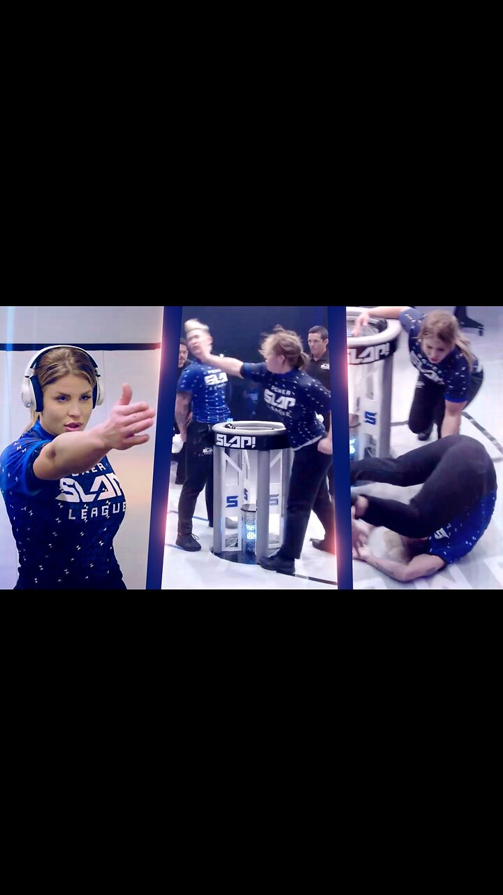 Courtney Olson Slap contest Knockout KO! 😱 Thr Greatest Slap Fight in ...