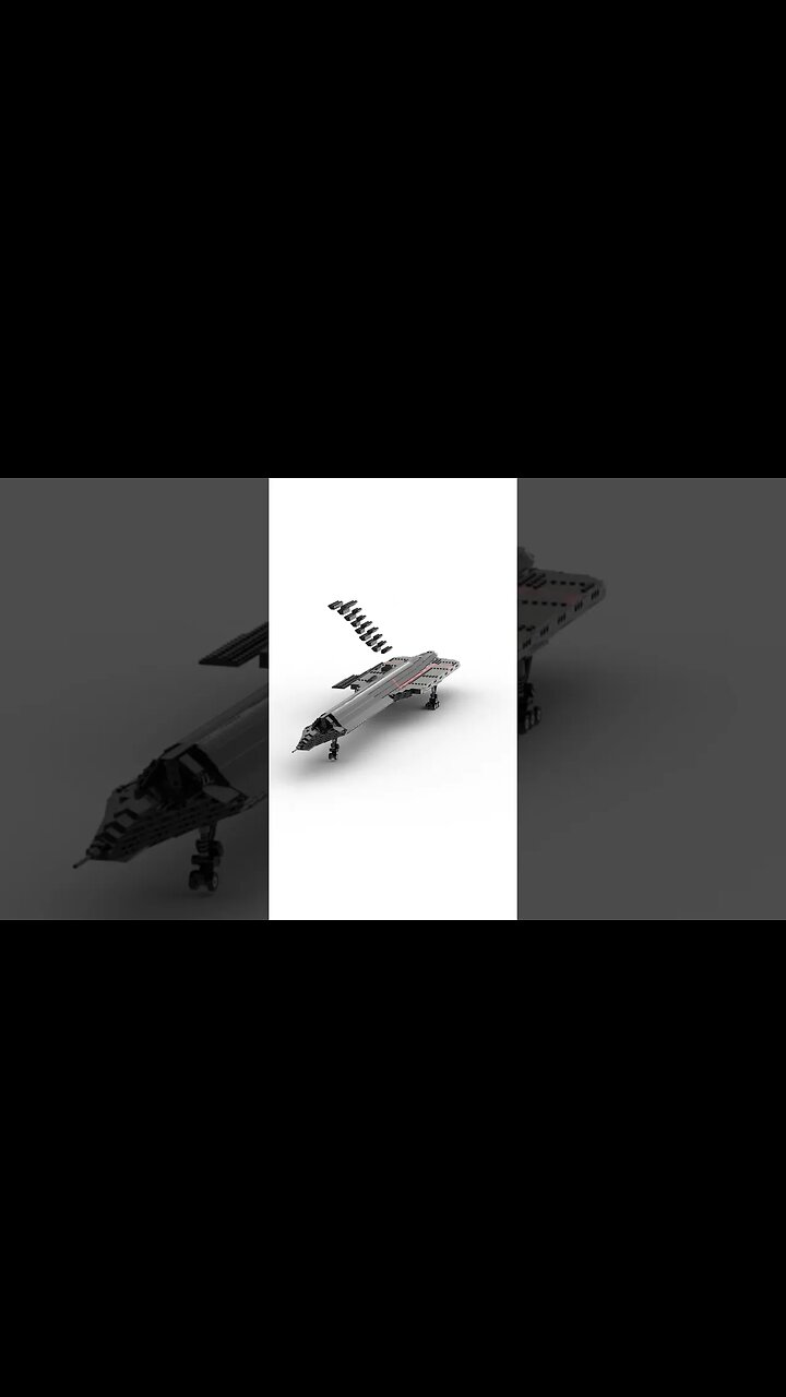 Watch the LEGO SR-71 Blackbird MOC Magically Assemble