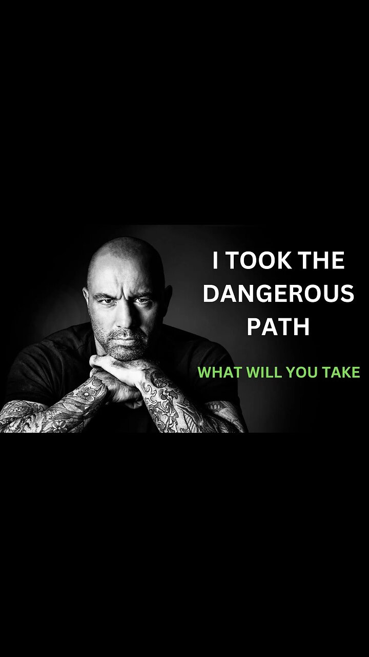 Joe Rogan Motivation Take the dangerous path. #motivation #shorts