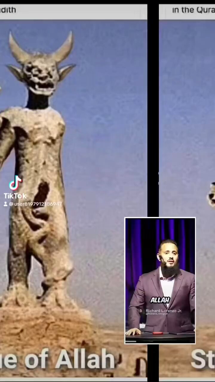 Statue of Allah Found it looks like demon