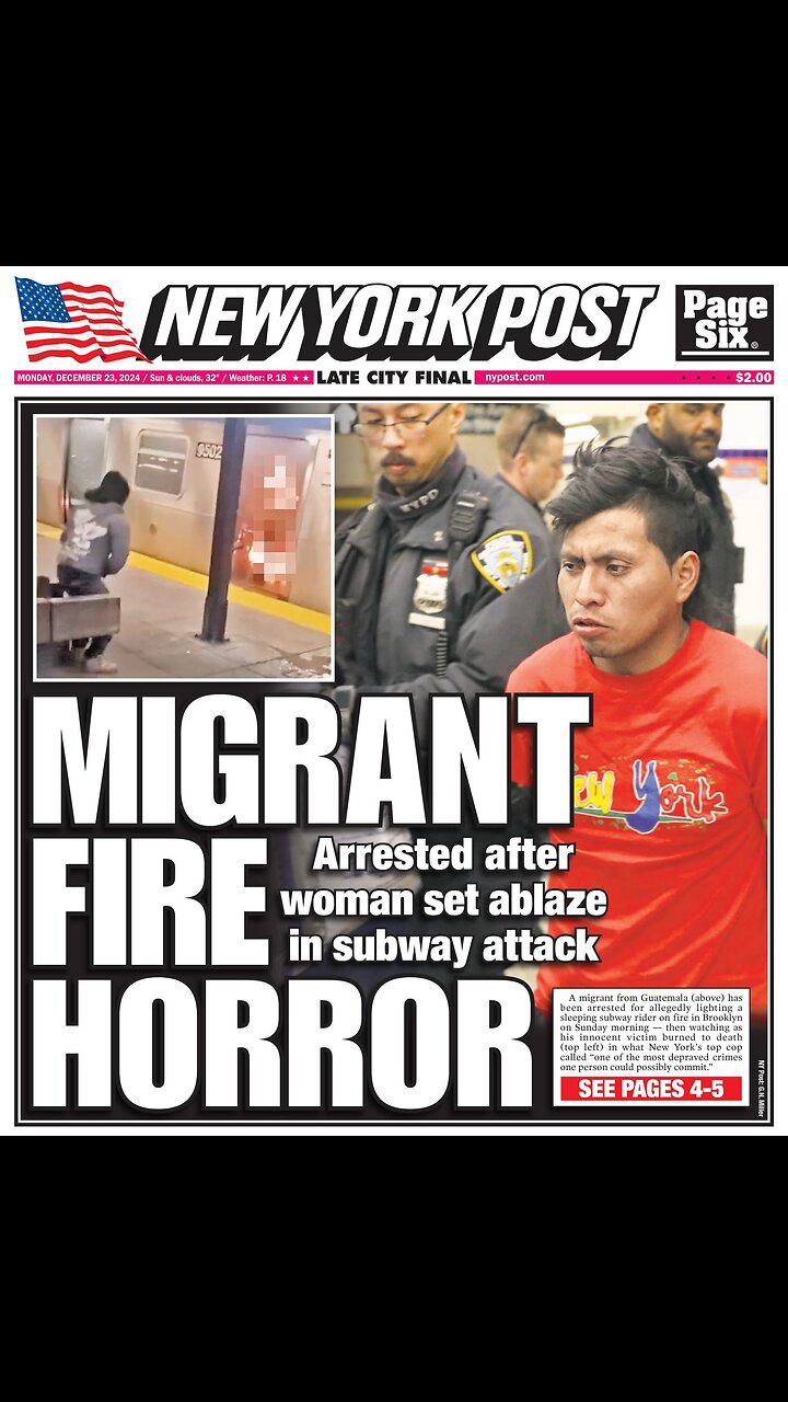 Woman Burned Alive🚉🔥🚷🔥👽📸on New York City Subway Train🚊🚺💫