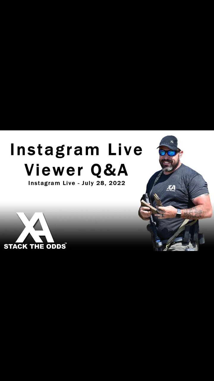 Xray Alpha Takes Your Questions - Instagram Live 7/28/2022